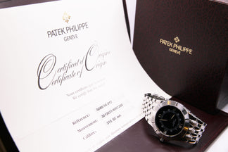 パテックフィリップ ネプチューン ブラックダイヤル / PATEK PHILIPPE Neptune Ref.5080/1A-011 – WatchTender
